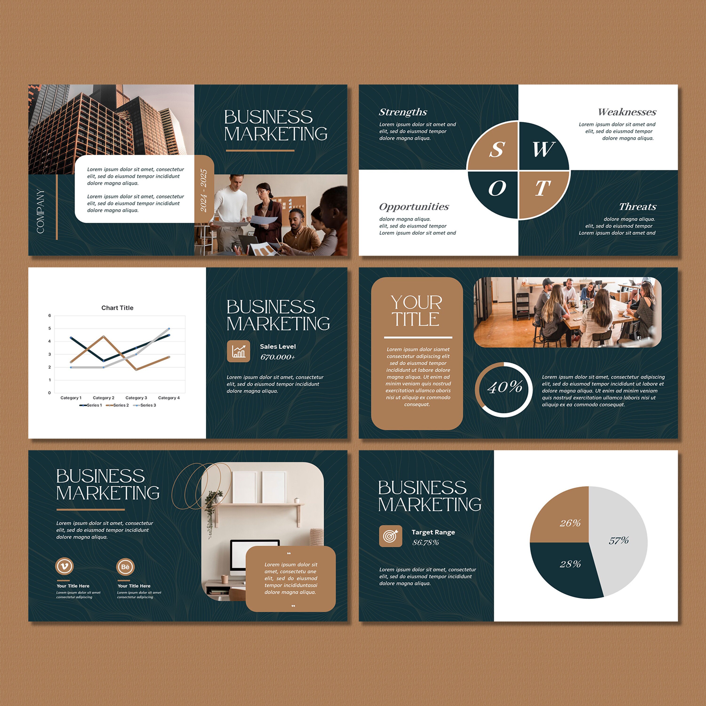 Simple Powerpoint Template | PPT Dark Green | Business Presentation ...