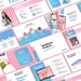 Pink Blue Powerpoint Template | Presentation Slide | Business Strategy ...
