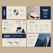 Minimal Blue Powerpoint Template PPT Minimalist Persentation Slide ...