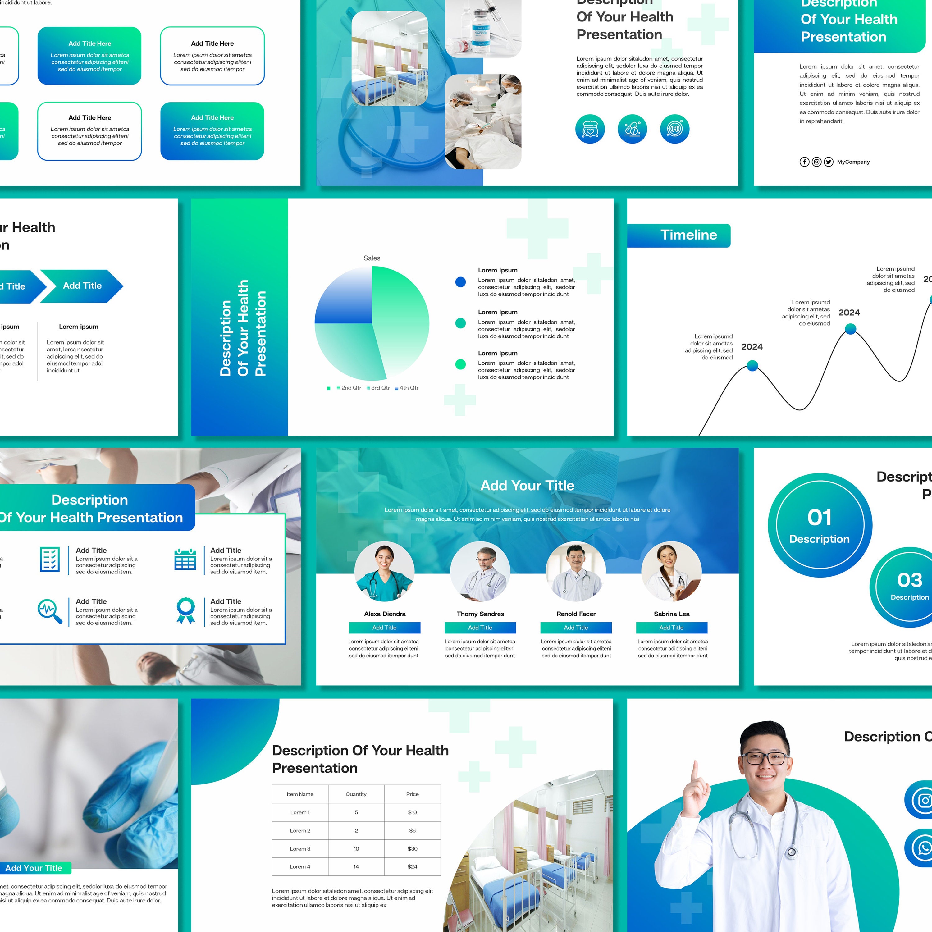 Healthcare Powerpoint Template | Medical Persentation | Business Slide ...