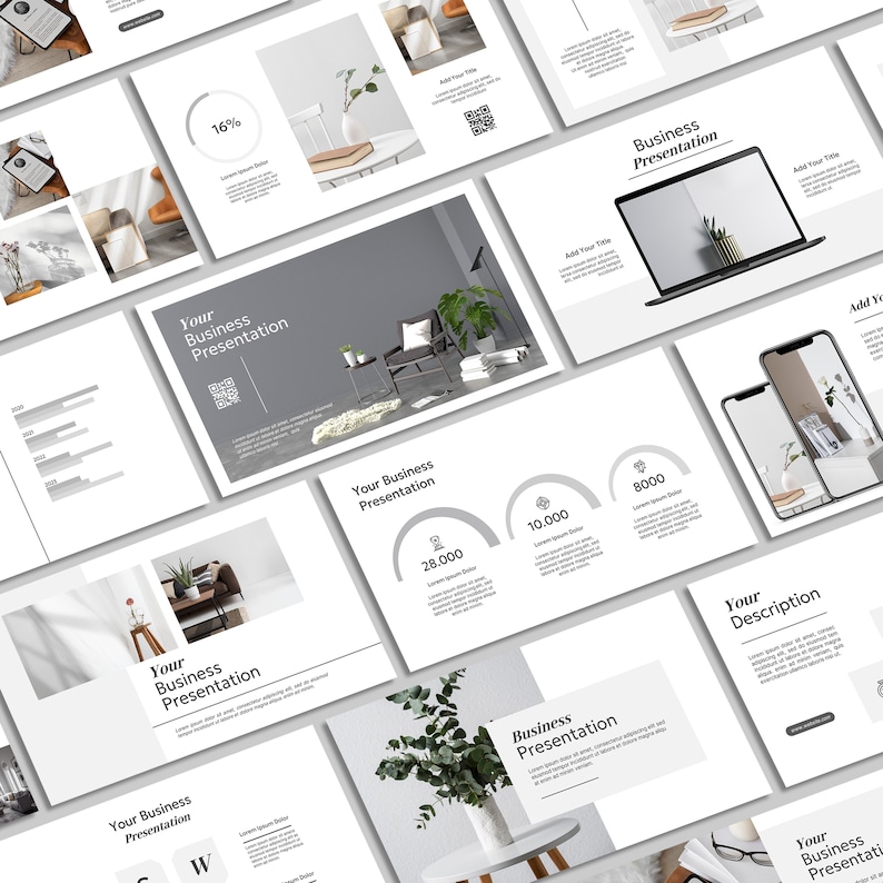 Clean Powerpoint Template | PPT White Modern | Business Presentation ...