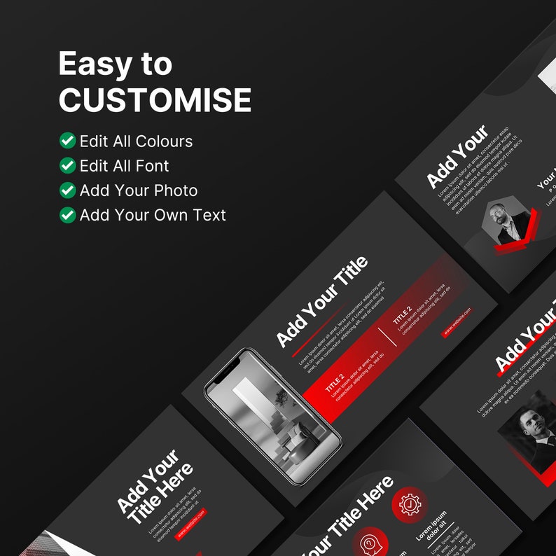 Red and Black Powerpoint Persentation | Powerpoint Template | Ppt ...