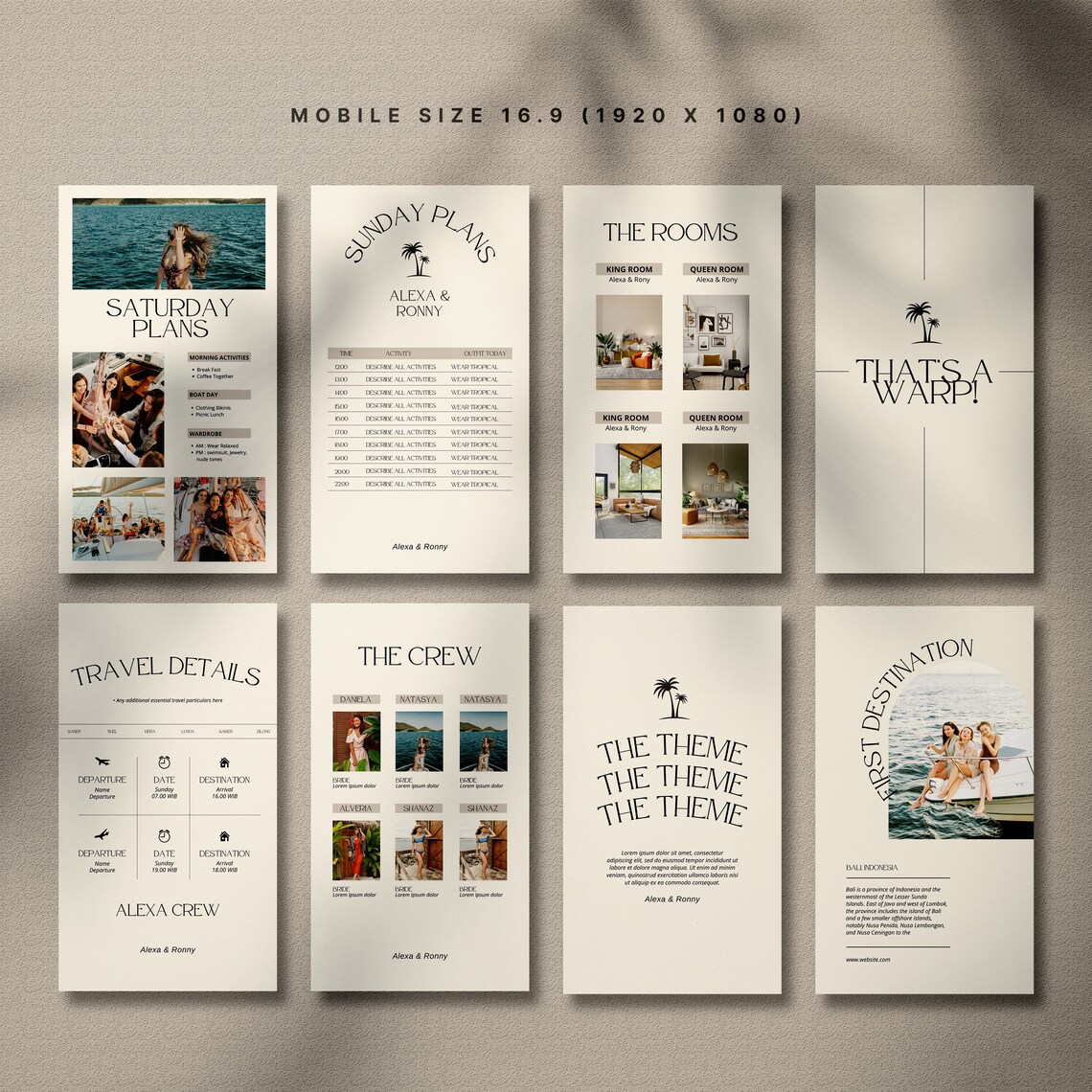 Elegant Bachelorette Itinerary Canva | Bachelor Template | Bridesmaid ...