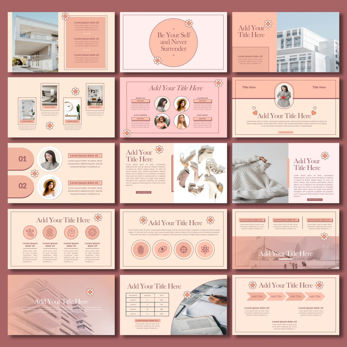 Minimalist Beige Powerpoint Template 2023 Persetation Slides Business ...