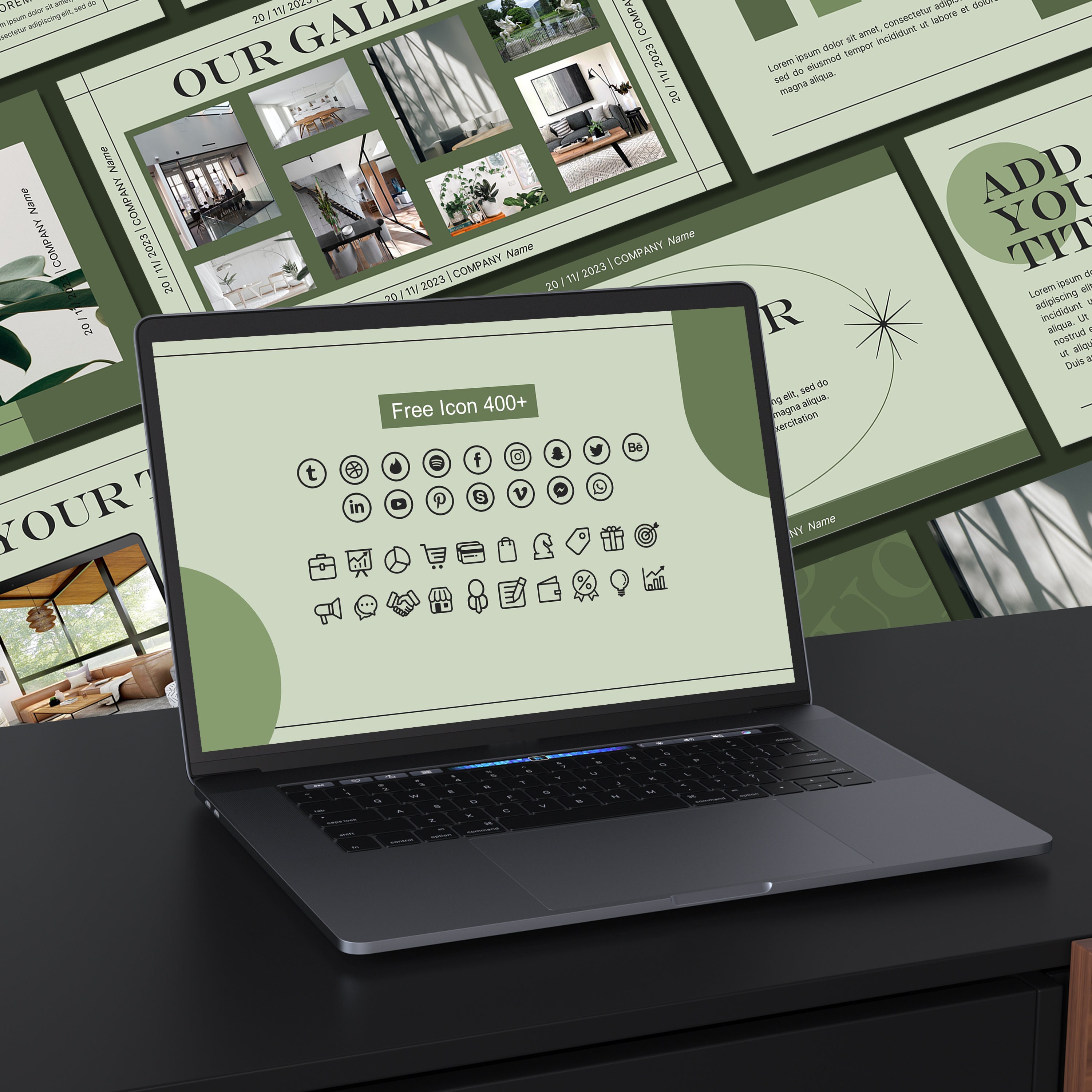 SAGE Minimal Powerpoint Template Clean Persentation PPT - Etsy