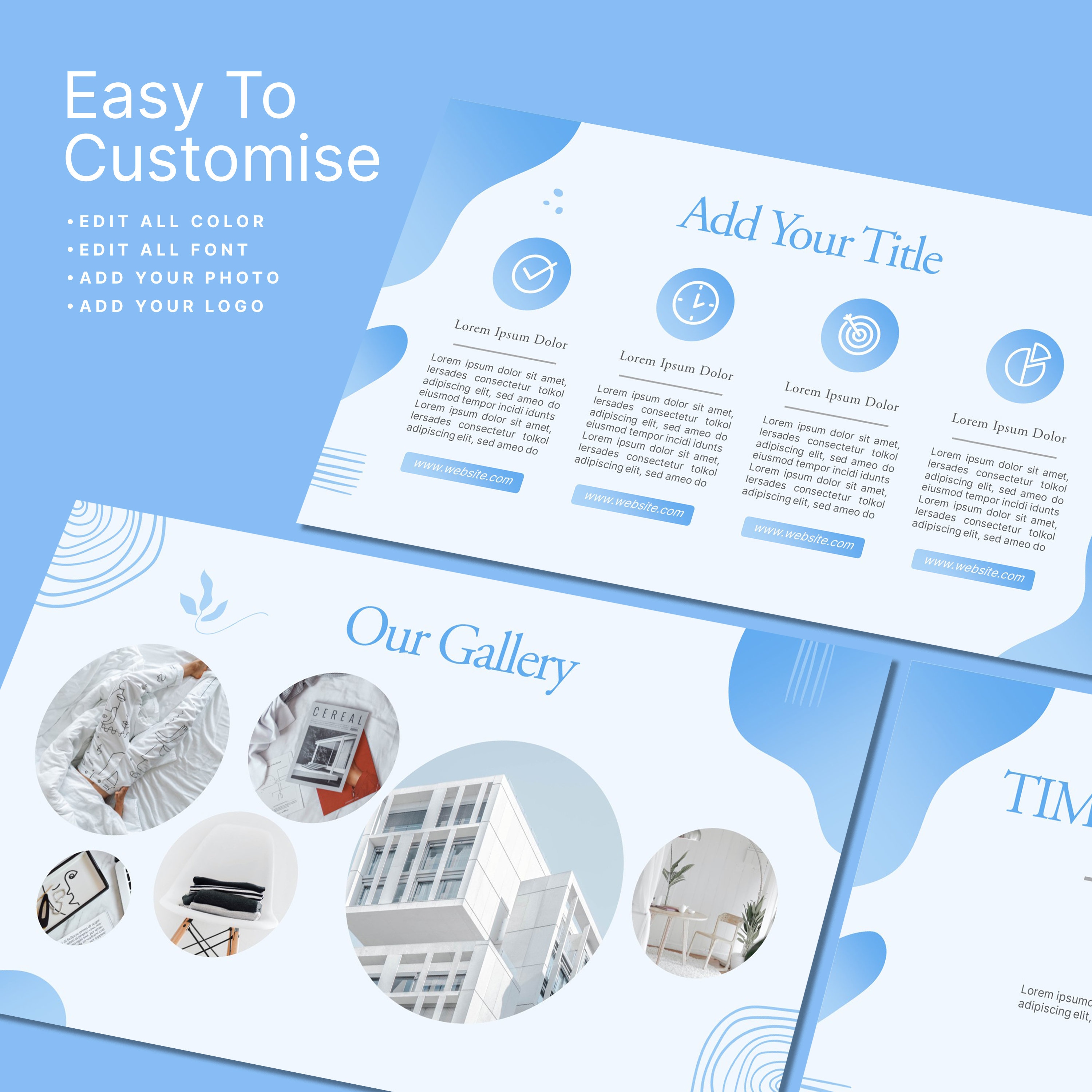 Blue Powerpoint Template | Presentation Slide | PPT Magezine Style ...