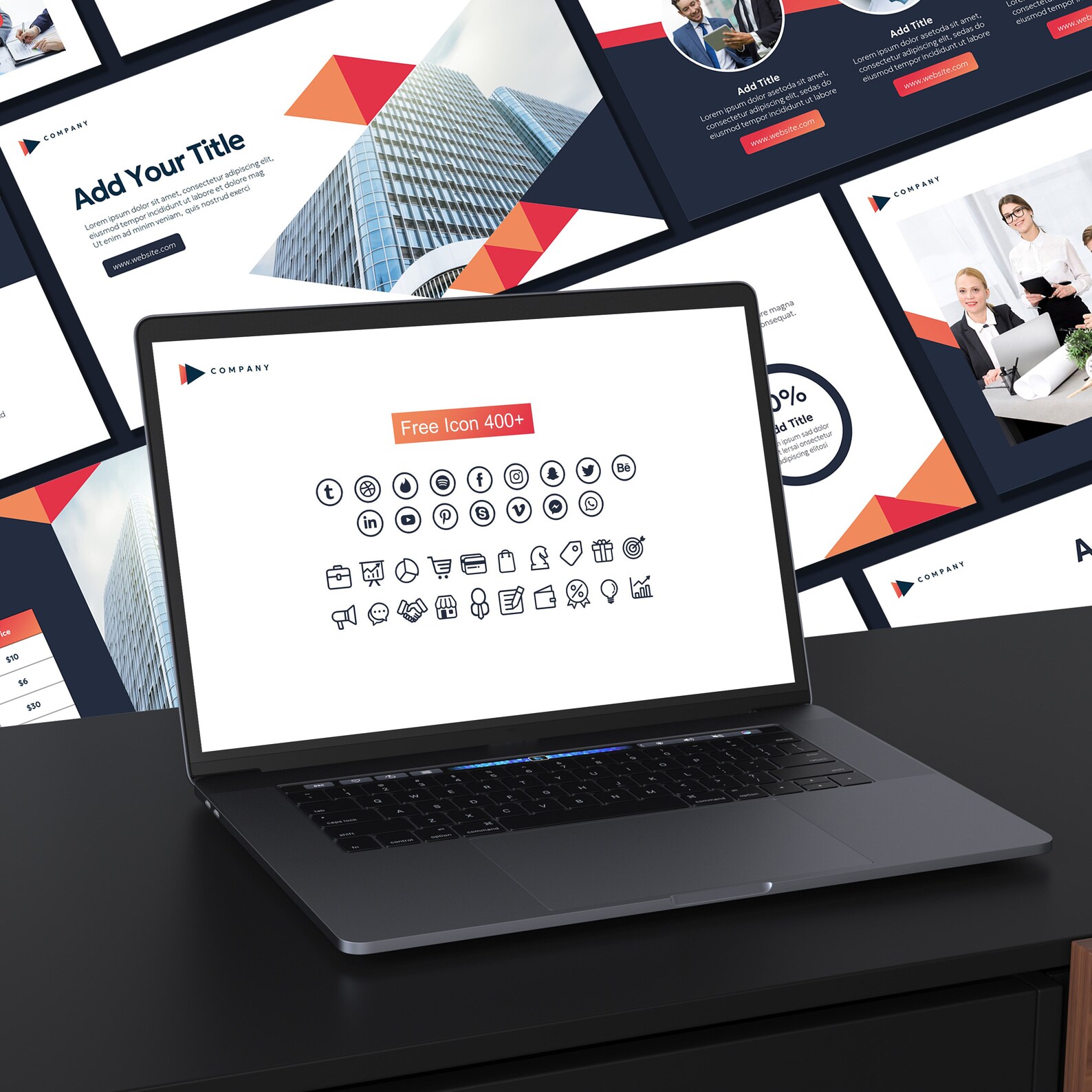 Orange Modern Powerpoint Template | Presentation Slide | PPT Magezine ...