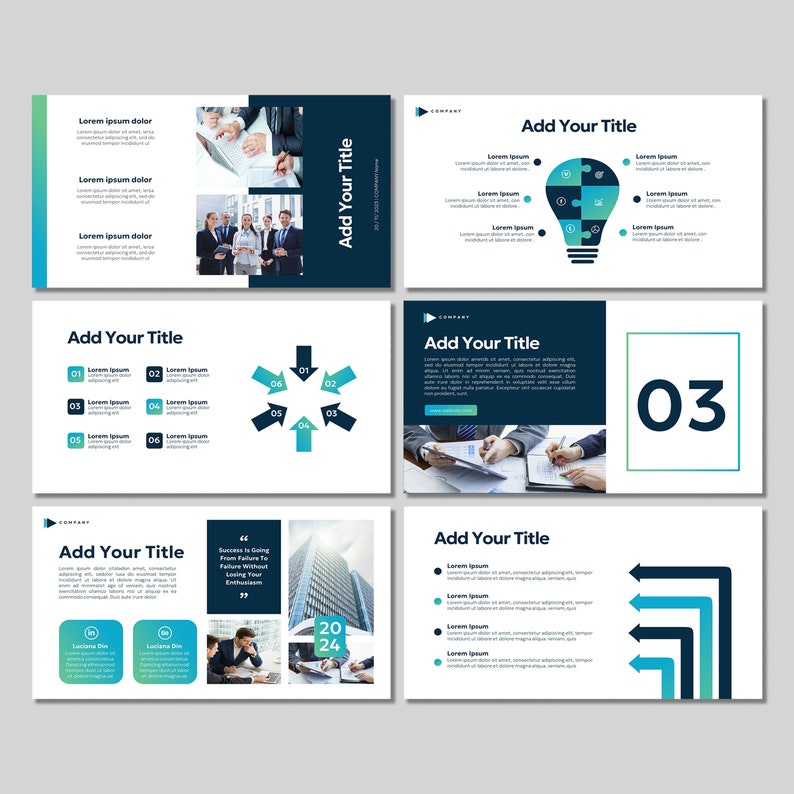 Modern Blue Powerpoint Template | Business Presentation | PPT ...