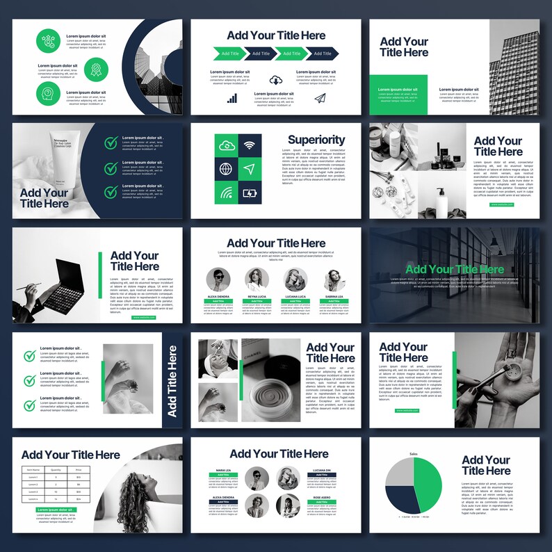 Modern Powerpoint Template 2023 Minimalist Persetation Slides Business ...