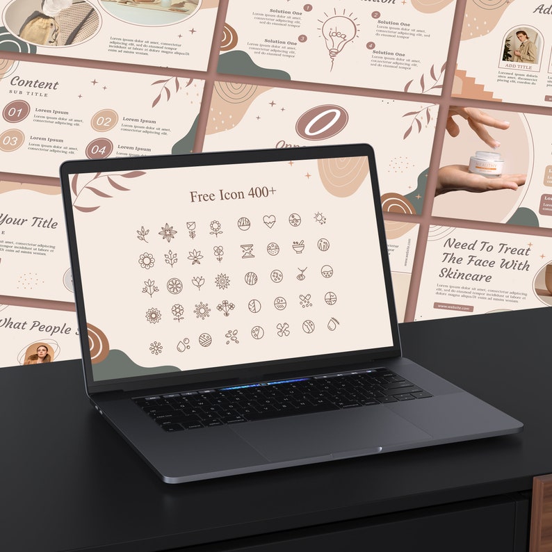 Boho Powerpoint Template | PPT Template | Persetation Slide | Business ...