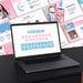 Pink Blue Powerpoint Template | Presentation Slide | Business Strategy ...