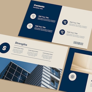 Minimal Blue Powerpoint Template | PPT Minimalist | Persentation Slide ...