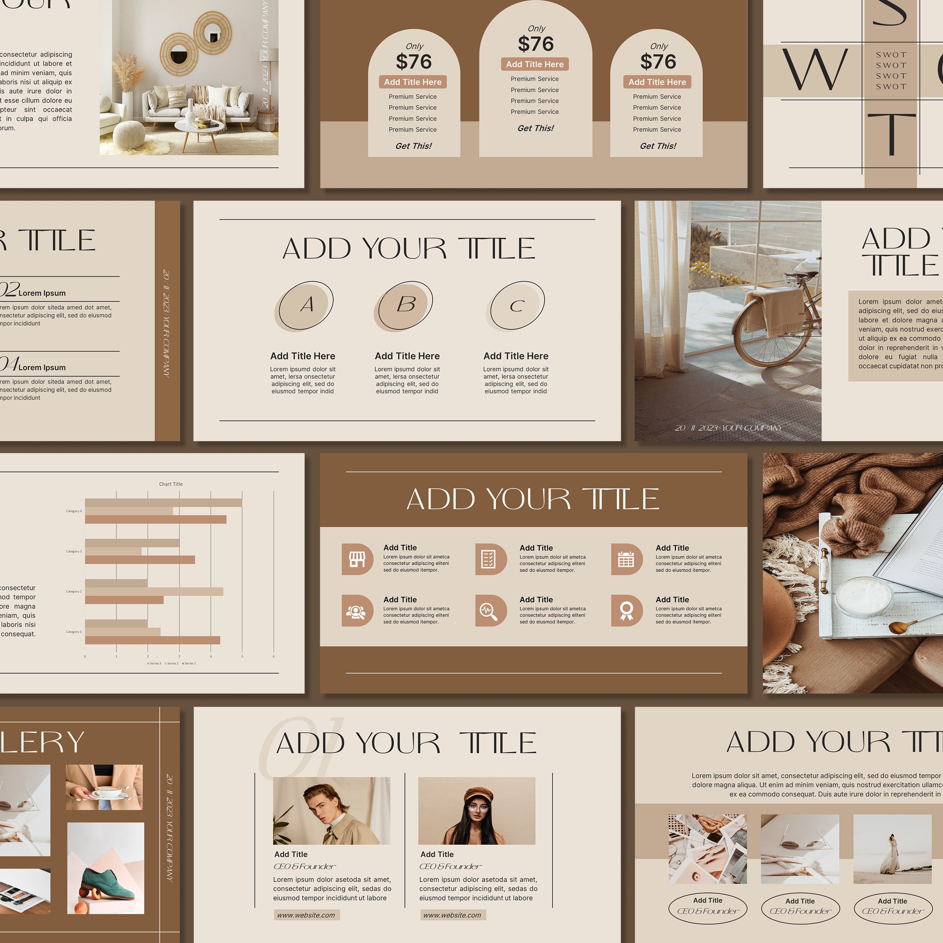 BROWN Minimal Powerpoint Template | Persentation Slide | PPT Minimalist ...