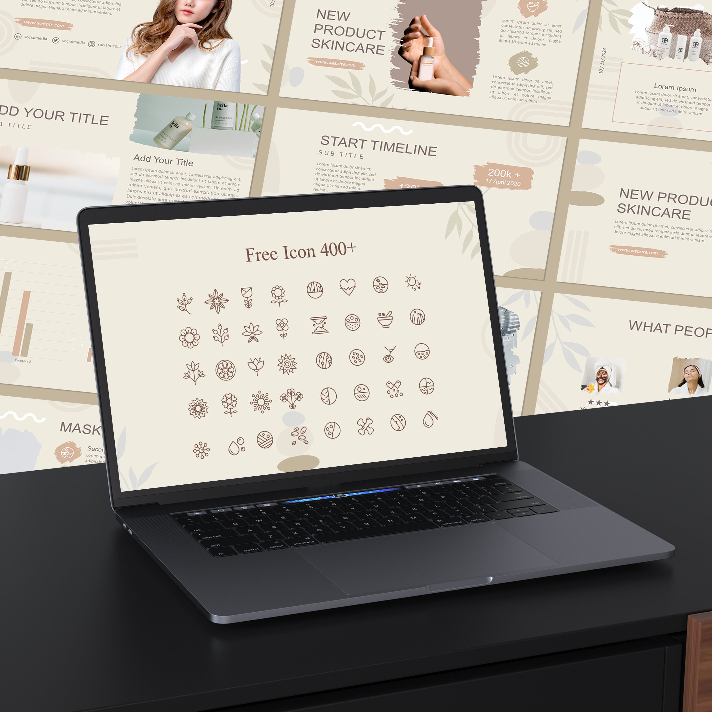 Pastel Powerpoint Template PPT Minimalist Work Summary Business ...