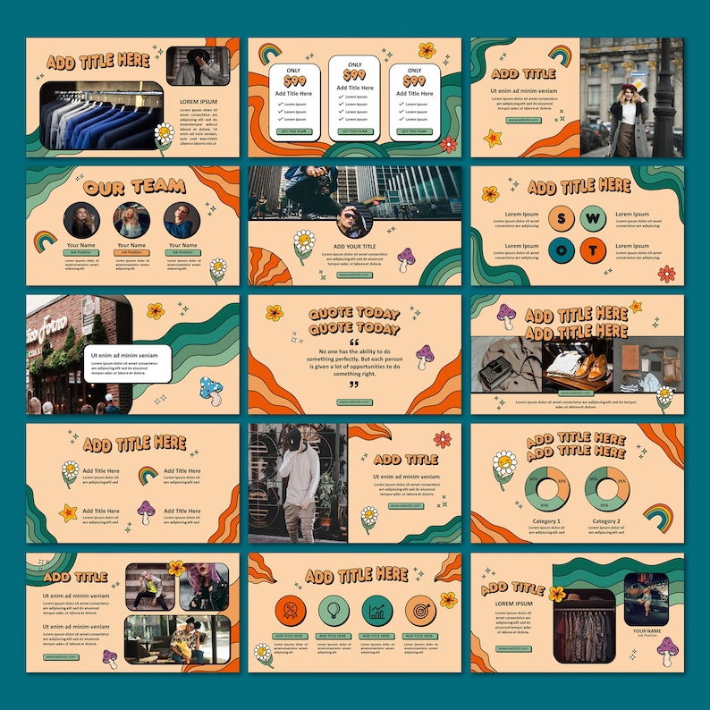 Retro Powerpoint Template 2025 | Powerpoint Business | Modern Templates ...