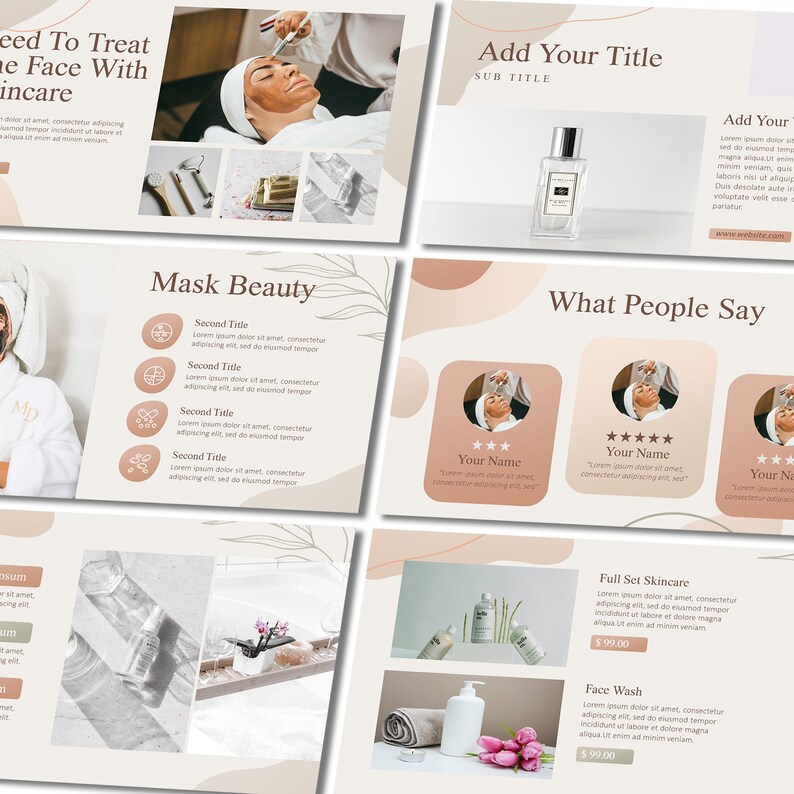 Beauty Powerpoint Template | PPT Minimalist | Presentation Slide ...