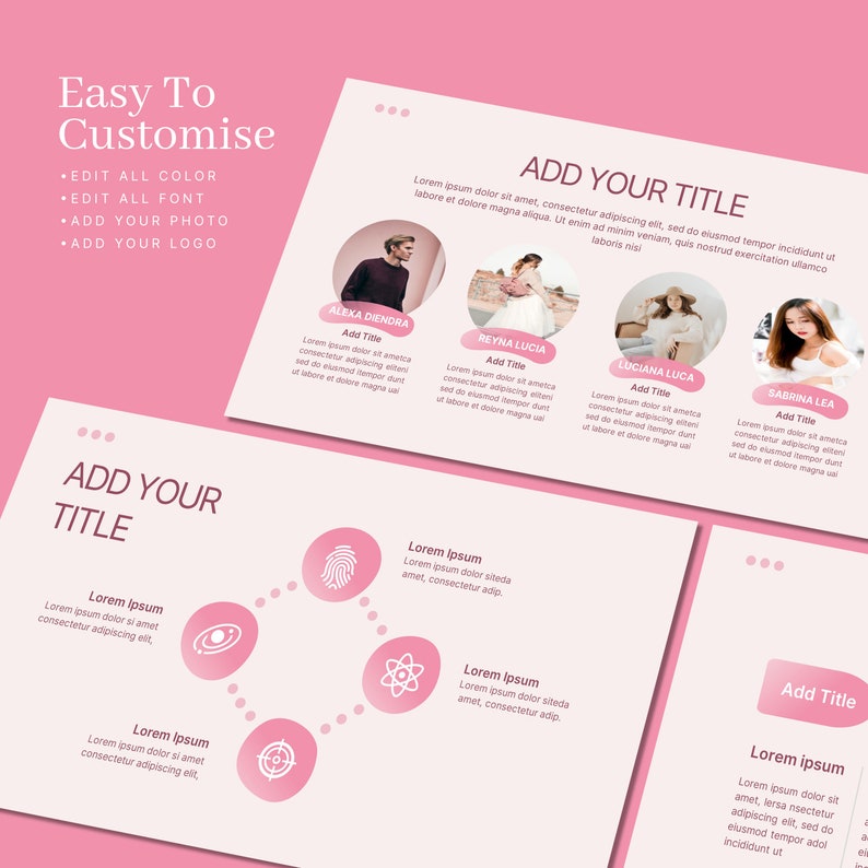 Pink Powerpoint Template | PPT Magezine Style | Business Persentation ...