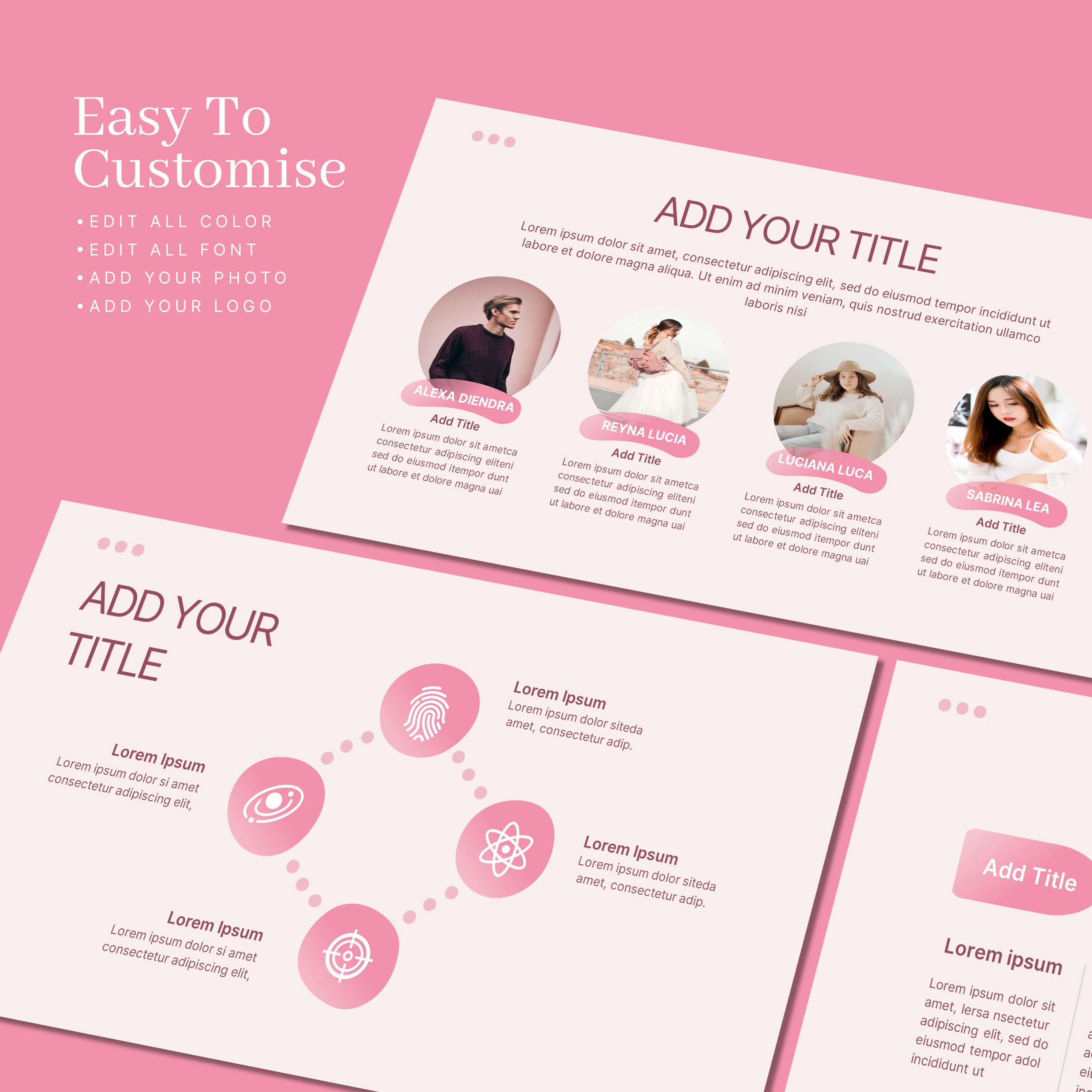 Pink Powerpoint Template | PPT Magezine Style | Business Persentation ...