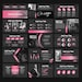 Black Pink Powerpoint Template, PPT Modern 2026, Presentation Slide ...