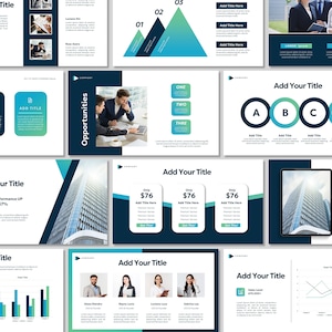 Modern Blue Powerpoint Template | Business Presentation | PPT ...