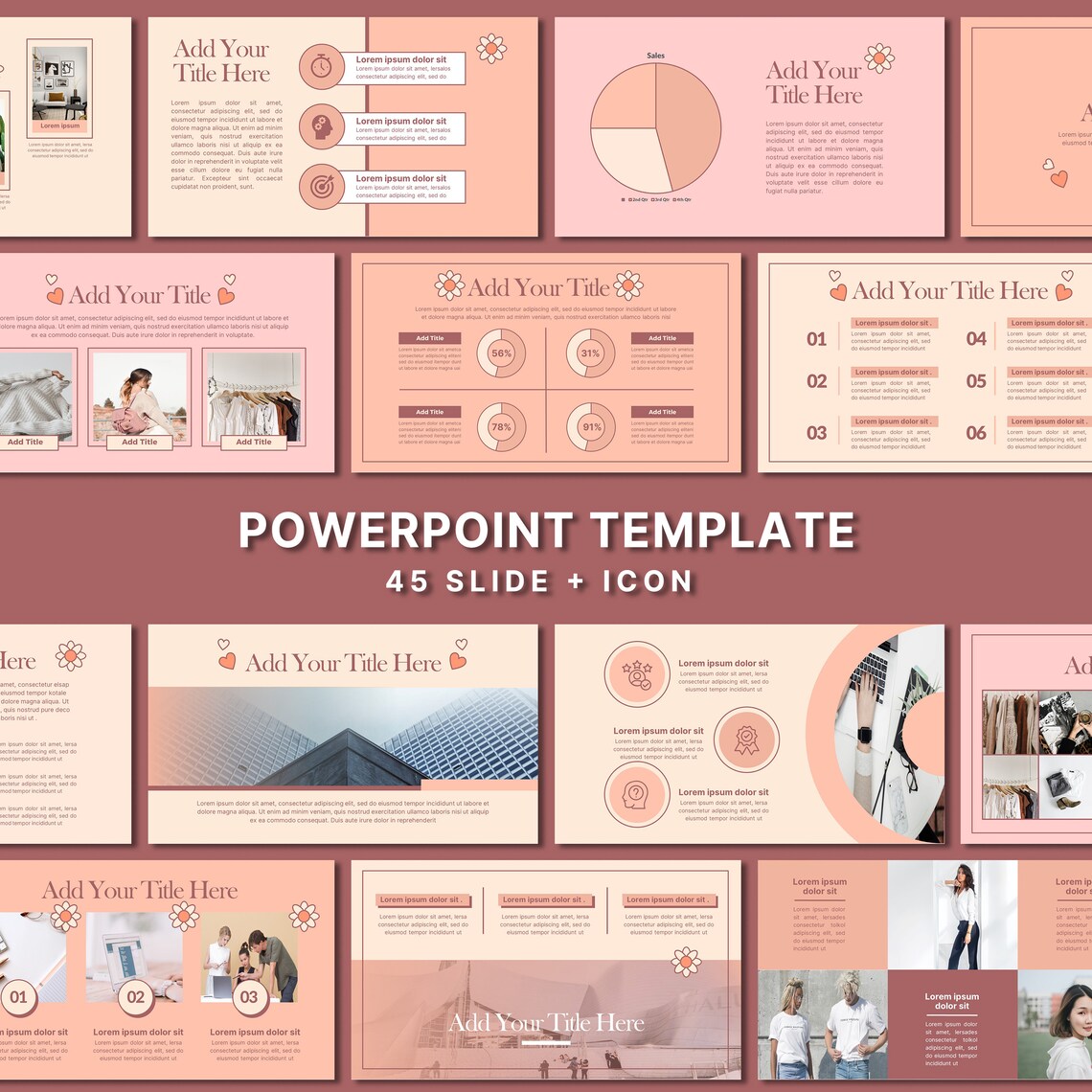 Minimalist Beige Powerpoint Template 2023 Persetation Slides Business ...