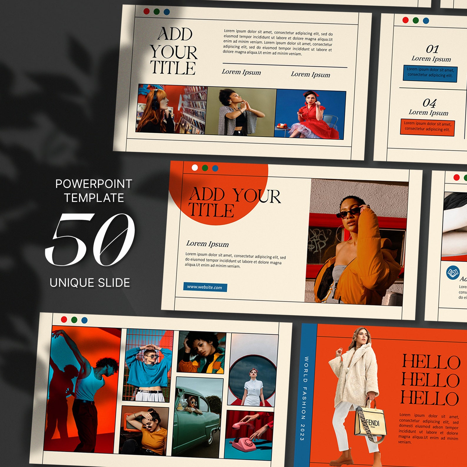 Retro Minimalist Powerpoint Template | Clean Modern PPT | Aesthetic ...