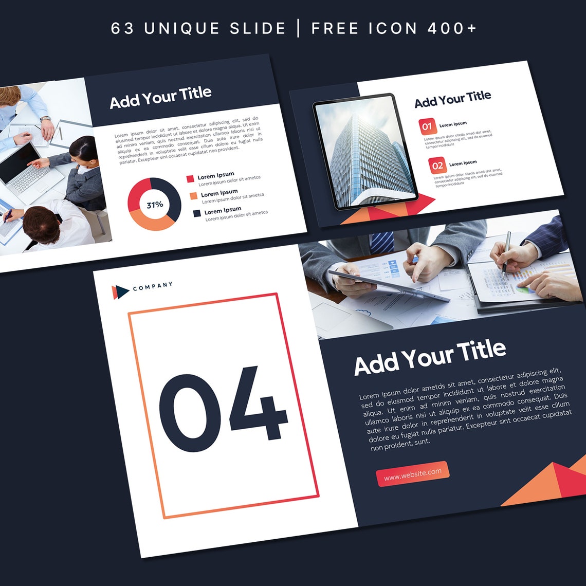 Orange Modern Powerpoint Template | Presentation Slide | PPT Magezine ...