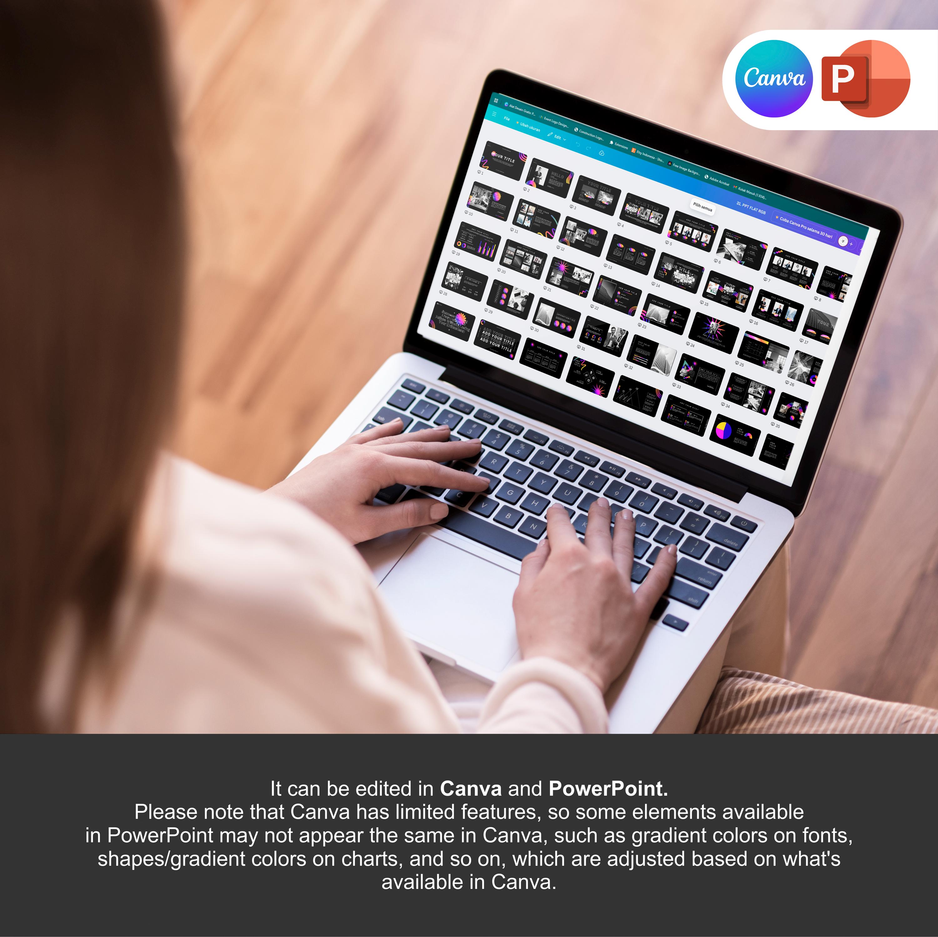 Black Gradient Powerpoint Template | Business Presentation | PPT ...