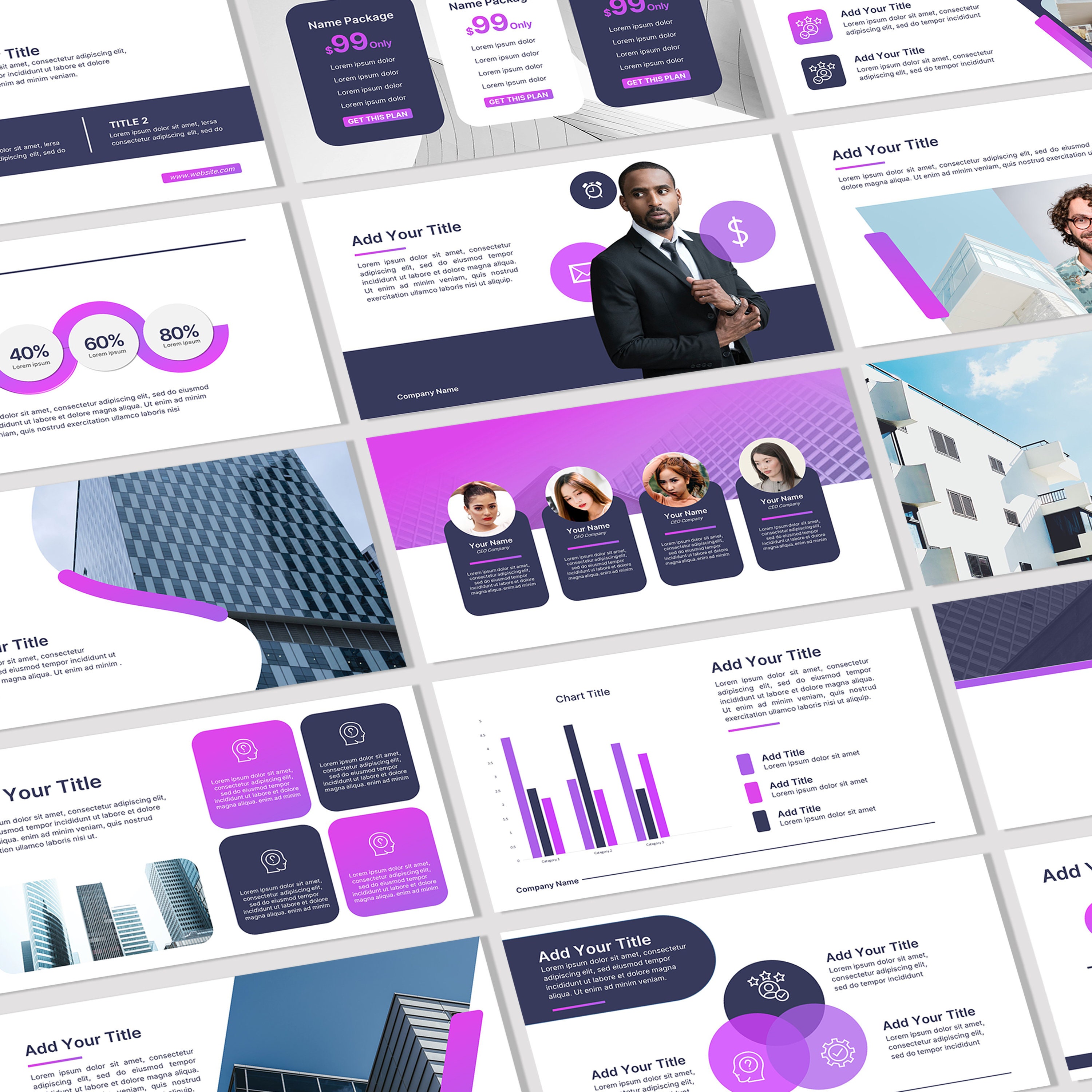 Purple Theme Powerpoint Template | PPT Minimalist | Presentation Slide ...