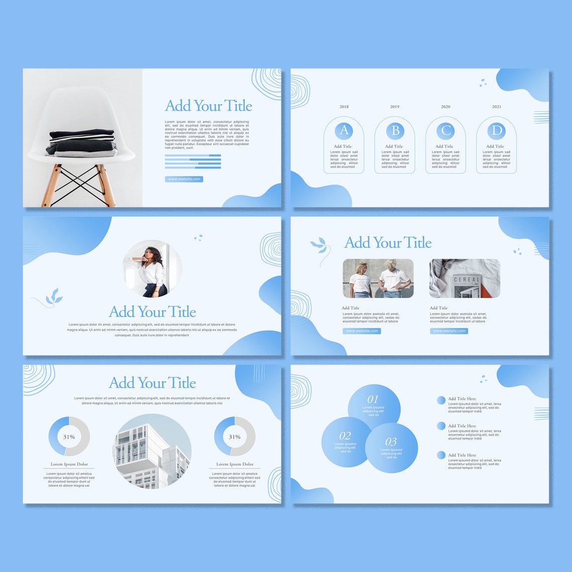 Blue Powerpoint Template | Presentation Slide | PPT Magezine Style ...