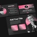 Black Pink Powerpoint Template, PPT Modern 2026, Presentation Slide ...