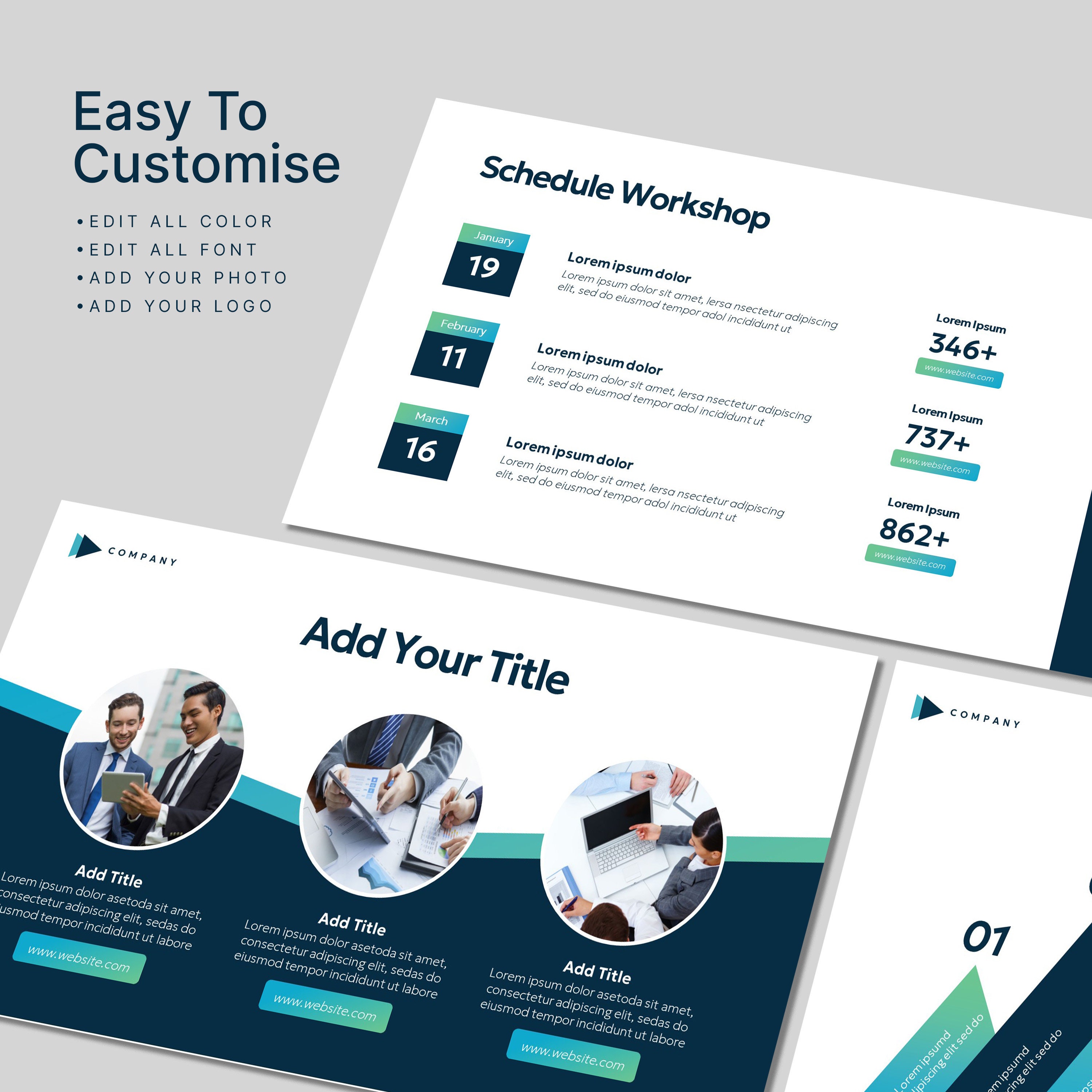 Modern Blue Powerpoint Template | Business Presentation | PPT ...
