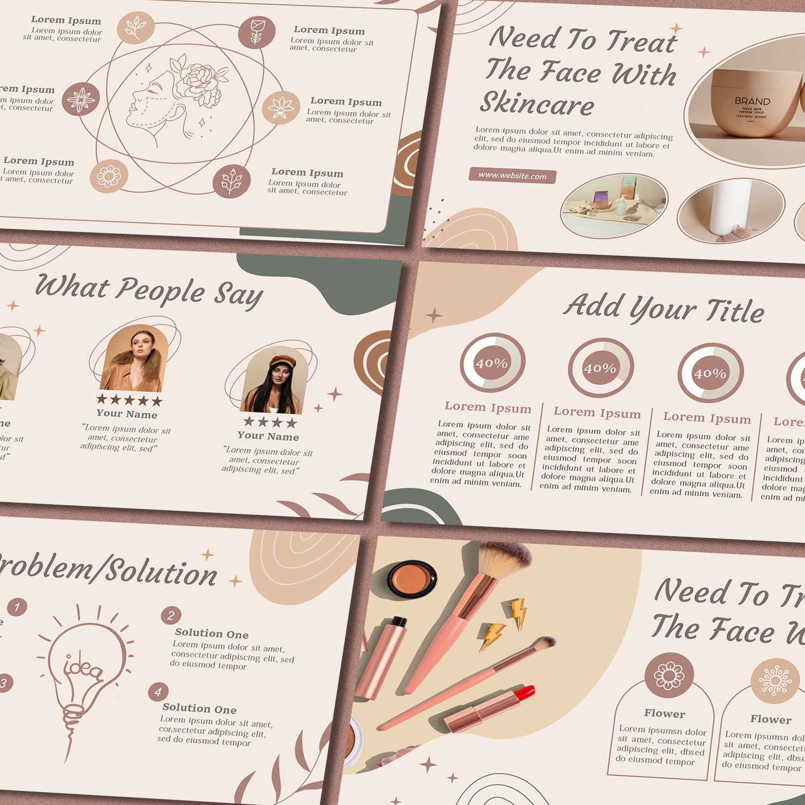 Boho Powerpoint Template | PPT Template | Persetation Slide | Business ...