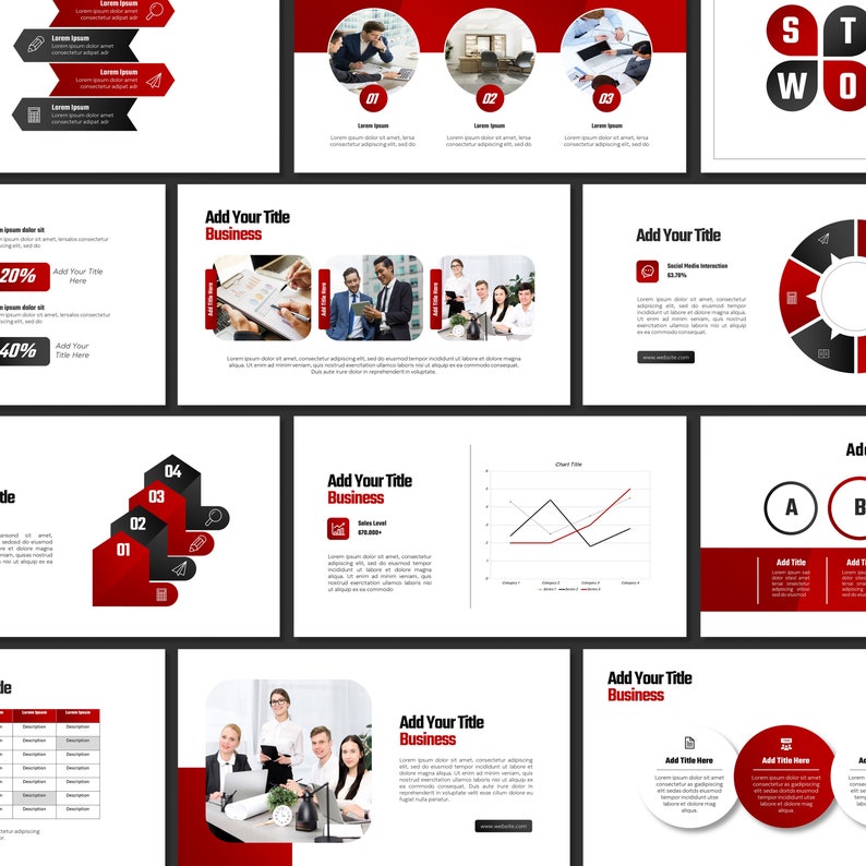 Red and Black Powerpoint Template | Business Presentation | PPT ...