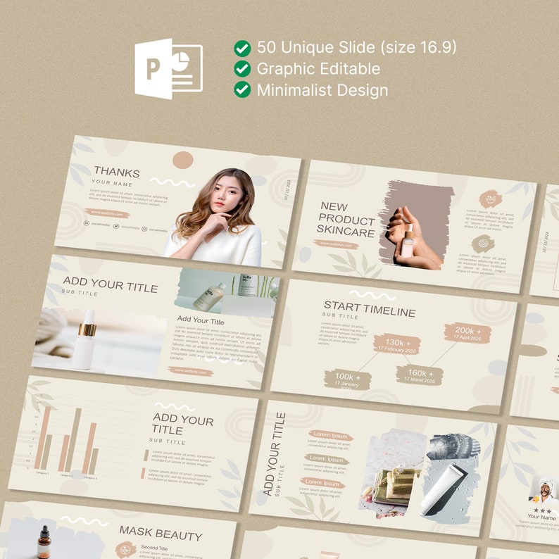 Pastel Powerpoint Template PPT Minimalist Work Summary Business ...