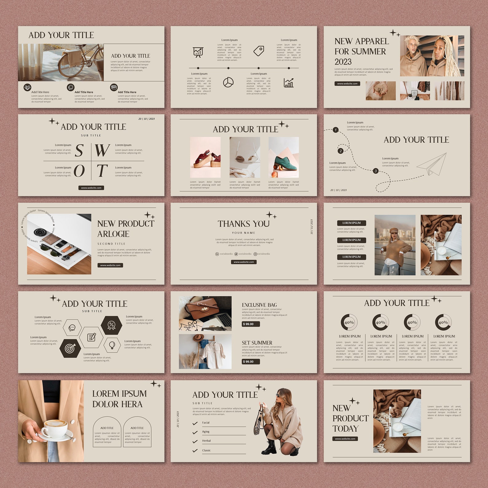 Clean Powerpoint Template | Minimalist Persentation | Fashion Business ...