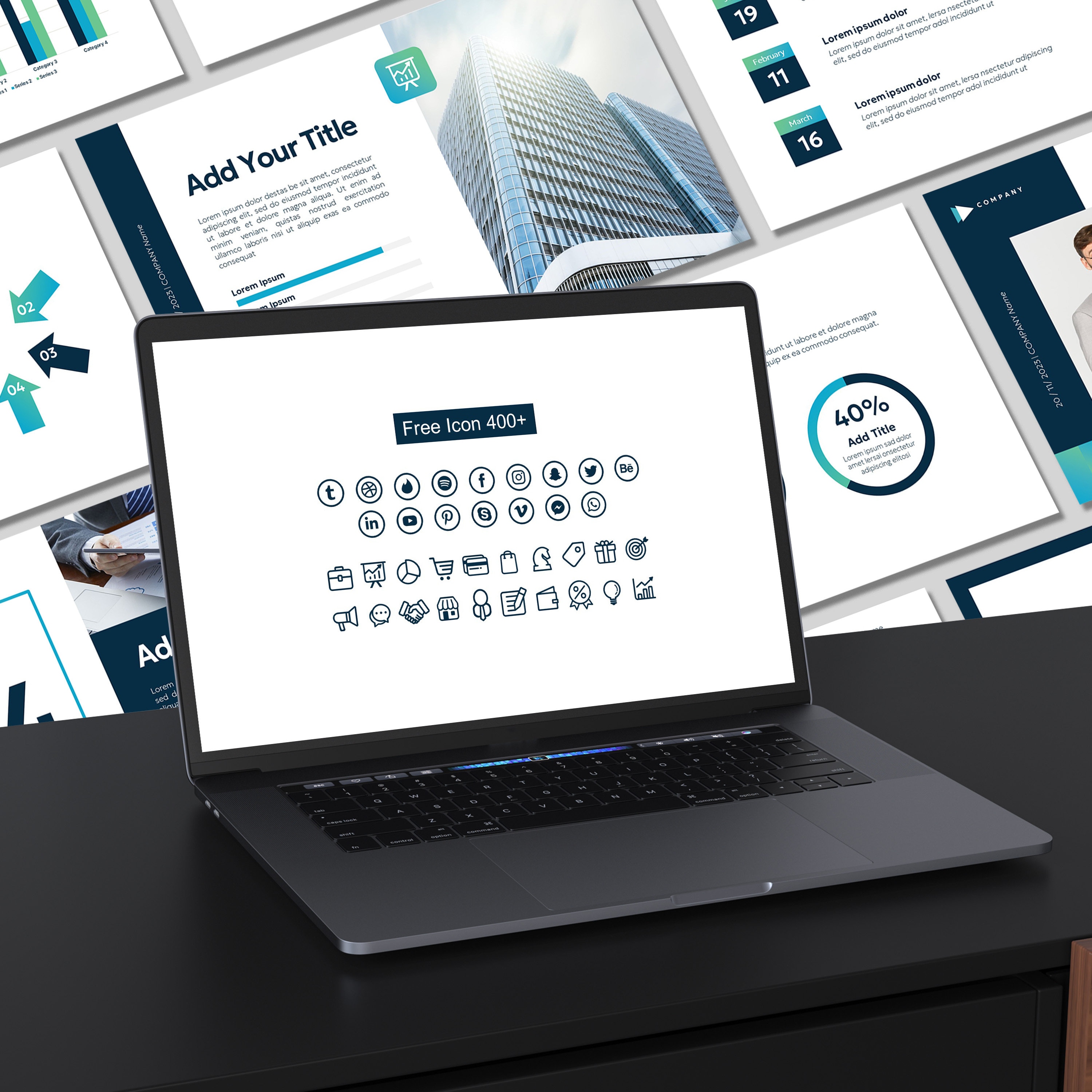 Modern Blue Powerpoint Template | Business Presentation | PPT ...