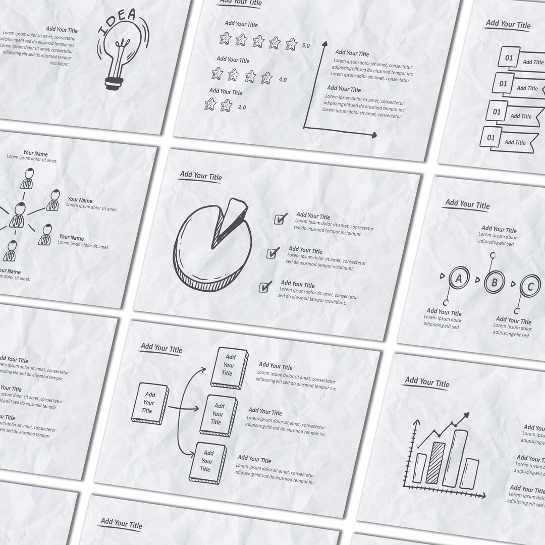 Handraw Powerpoint Template | Persetation Slides | Infographic for ... Handraw Powerpoint Template | Persetation Slides | Infographic for ...