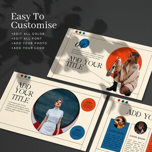 Retro Minimalist Powerpoint Template | Clean Modern PPT | Aesthetic ...