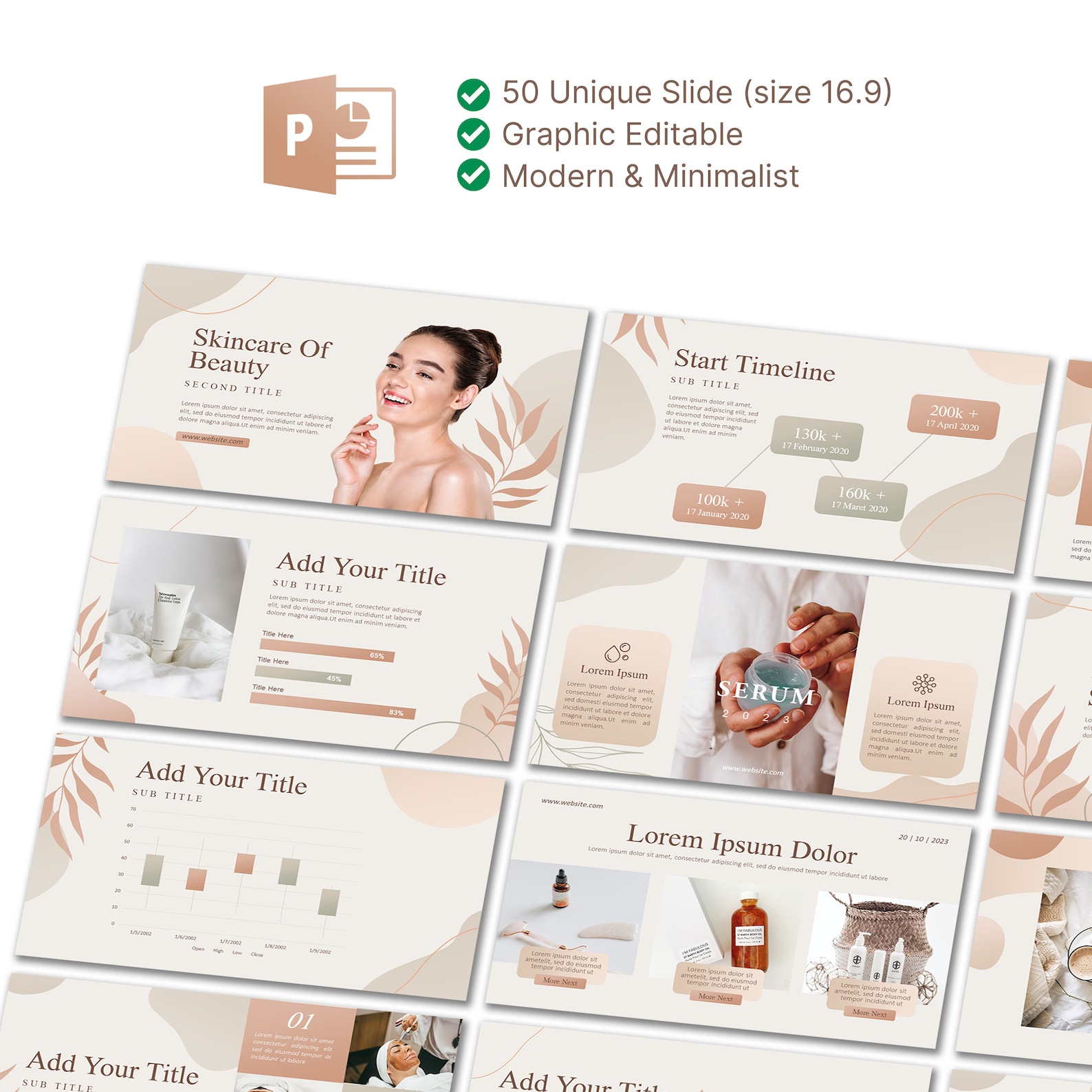 Beauty Powerpoint Template | PPT Minimalist | Presentation Slide ...