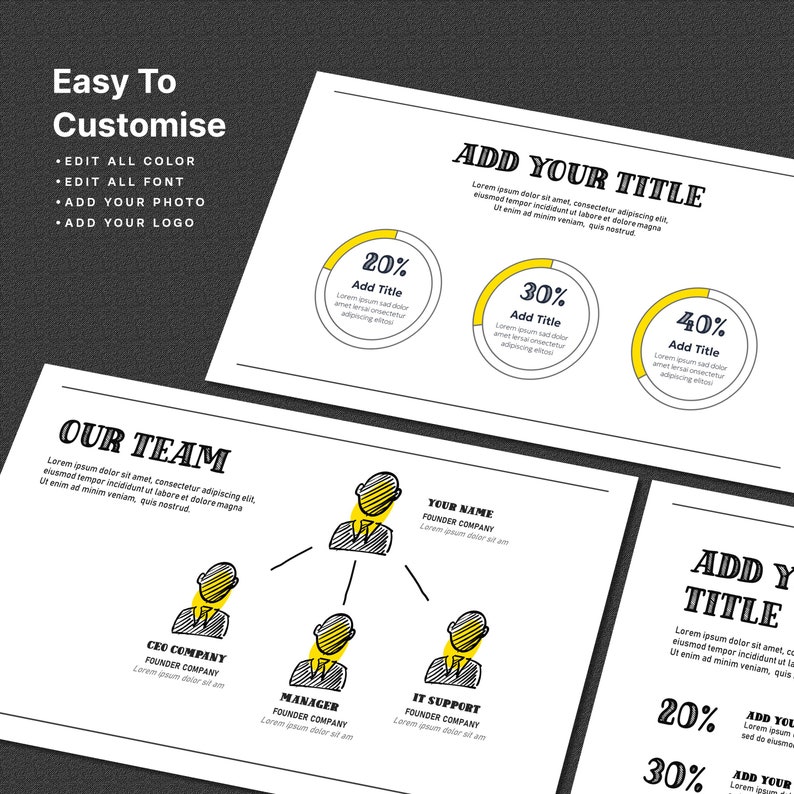 Sketch Pencil Powerpoint Template PPT Handraw Presentation Slide ...