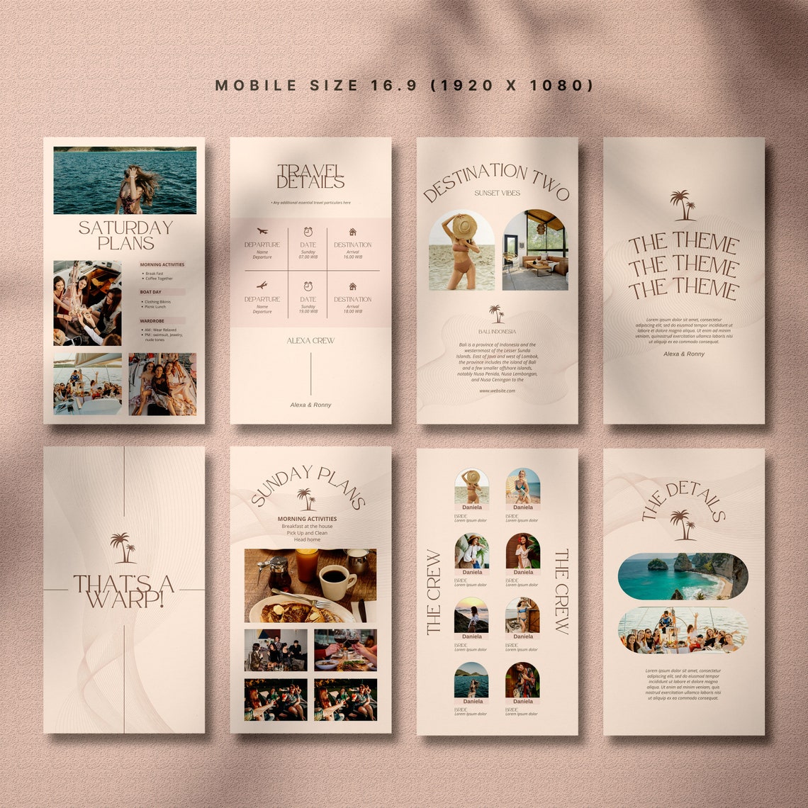 Pink Bachelorette Itinerary Canva | Bachelor Template | Bridesmaid ...