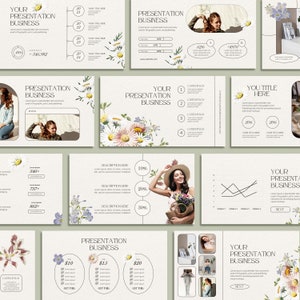 Floral Powerpoint Template | PPT Flower | Business Presentation ...