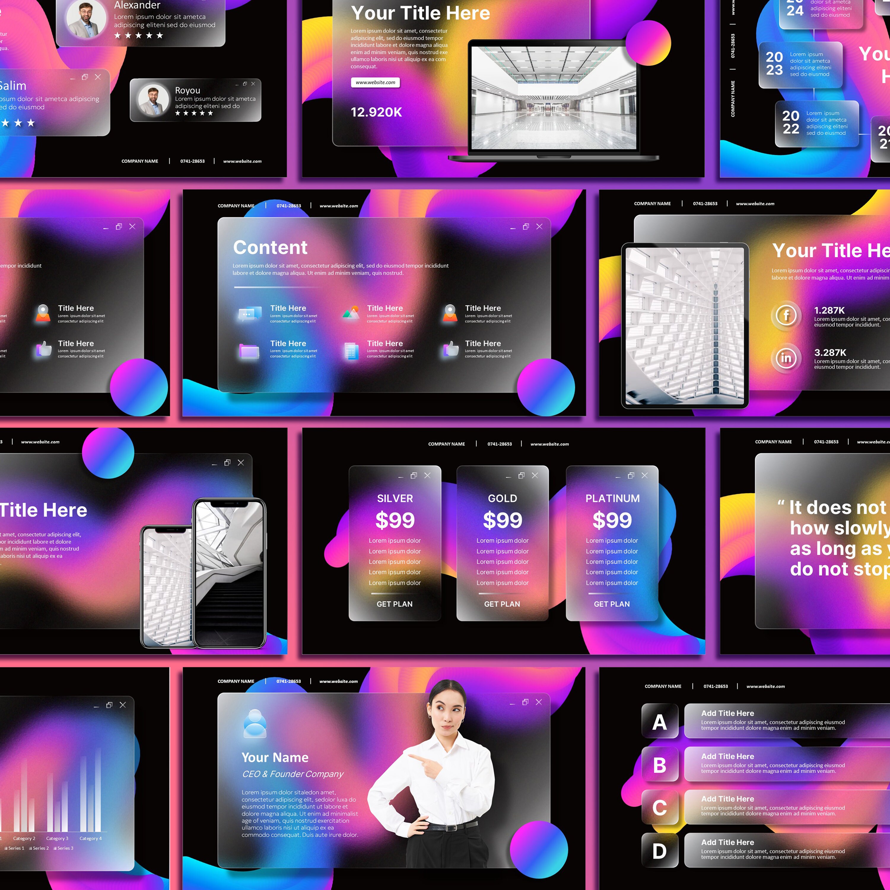 Futuristic Powerpoint Template | PPT Templates | Minimalist ...