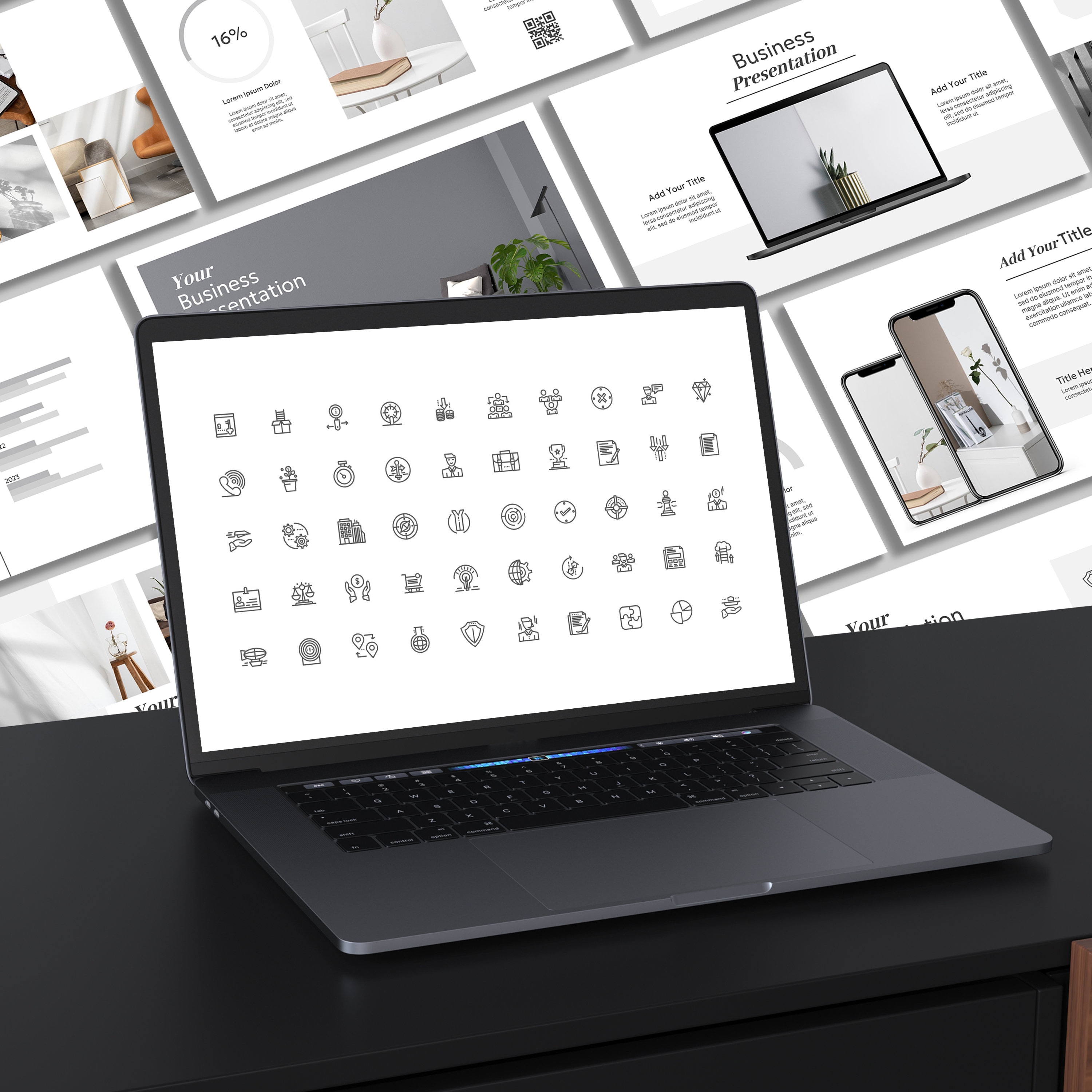 Clean Powerpoint Template PPT White Modern Business Presentation ...