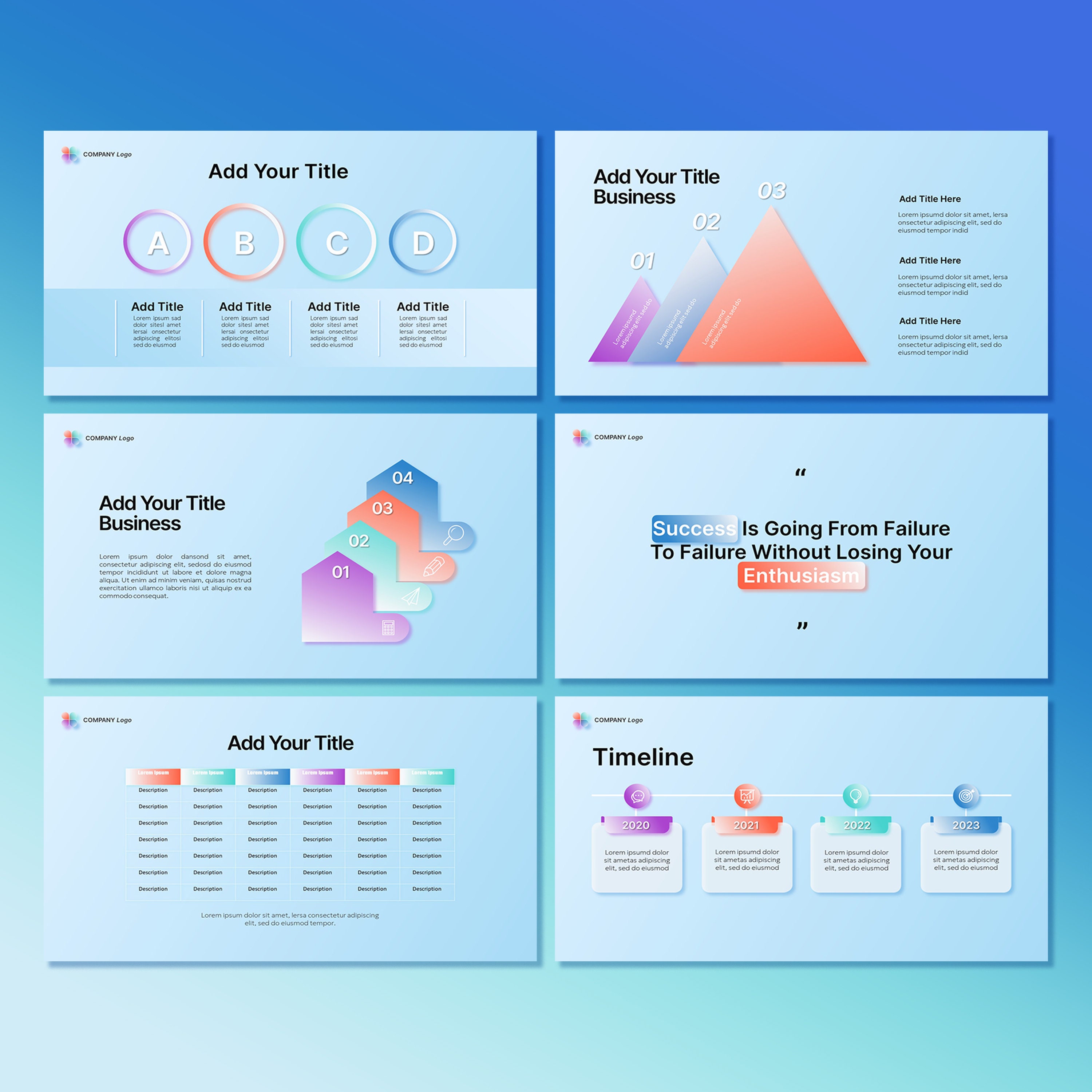 Glass Morph Powerpoint Template | Presentation Slide | PPT Neon | Business Strategy | Project ...