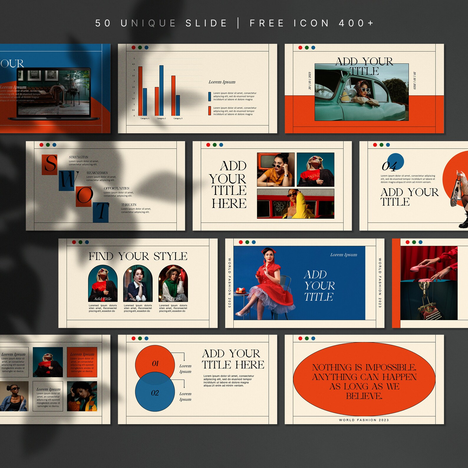 Retro Minimalist Powerpoint Template | Clean Modern PPT | Aesthetic ...
