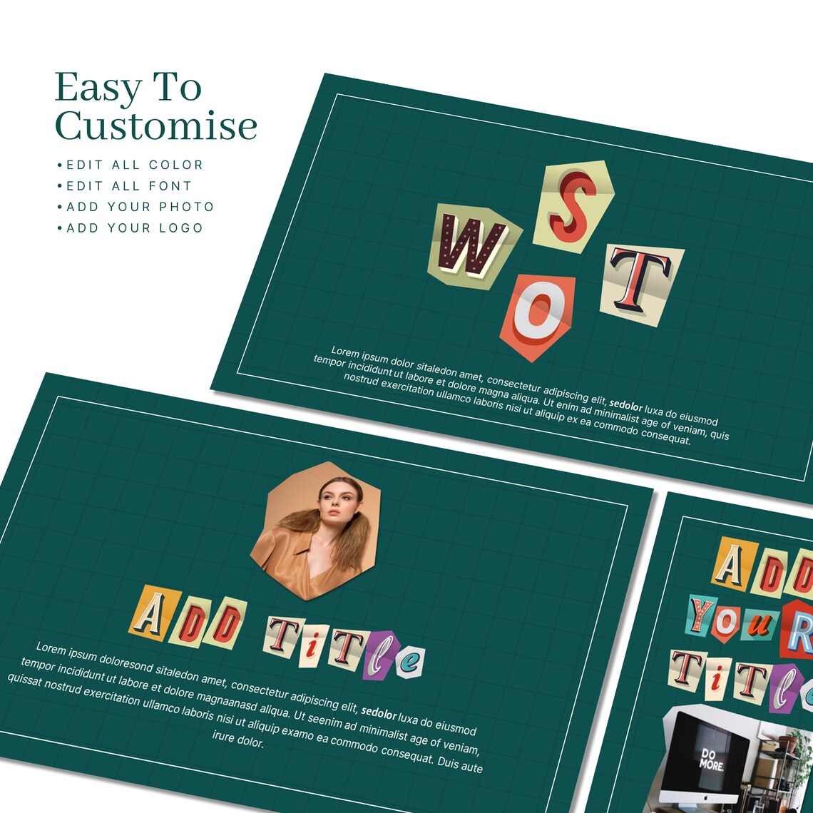 RANSOM Powerpoint Template Ransom Letter Alphabet Letters Creative PPT ...