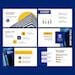 Yellow Blue Powerpoint Template | Report Presentation | Business Slide ...