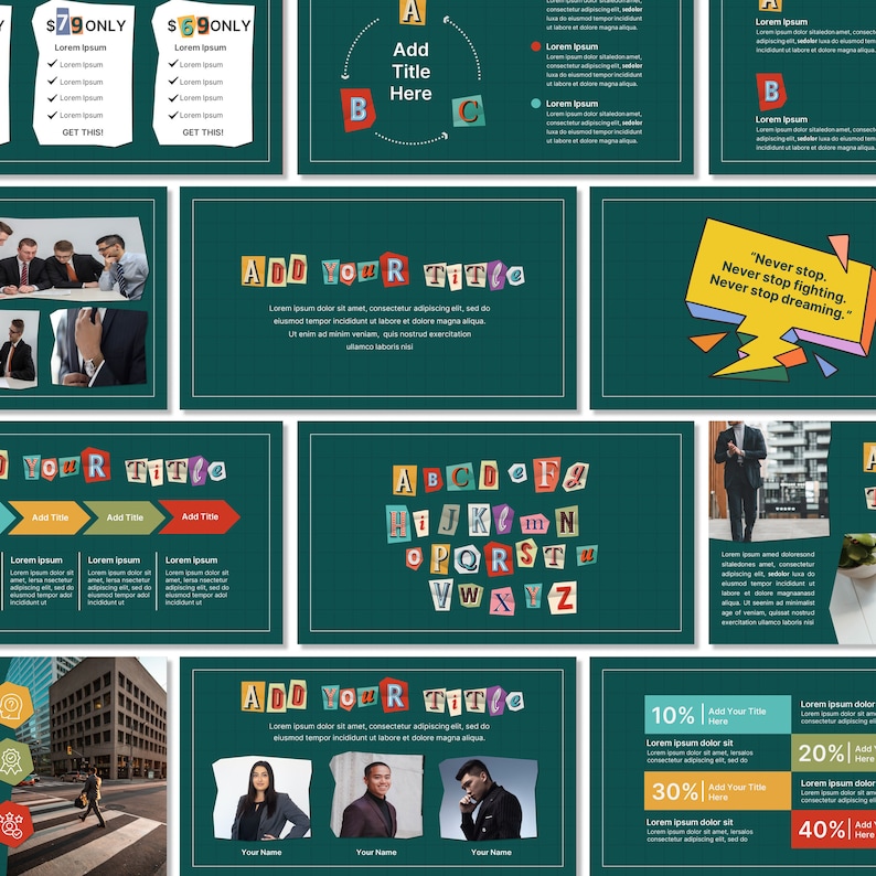 RANSOM Powerpoint Template Ransom Letter Alphabet Letters - Etsy